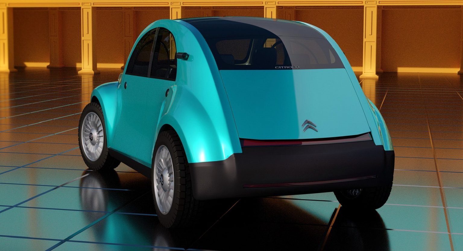Citroën 2CV EV รถเต่าในตำนาน ภาพในจินตนาการ Dejan Hristov - รถใหม่ ...