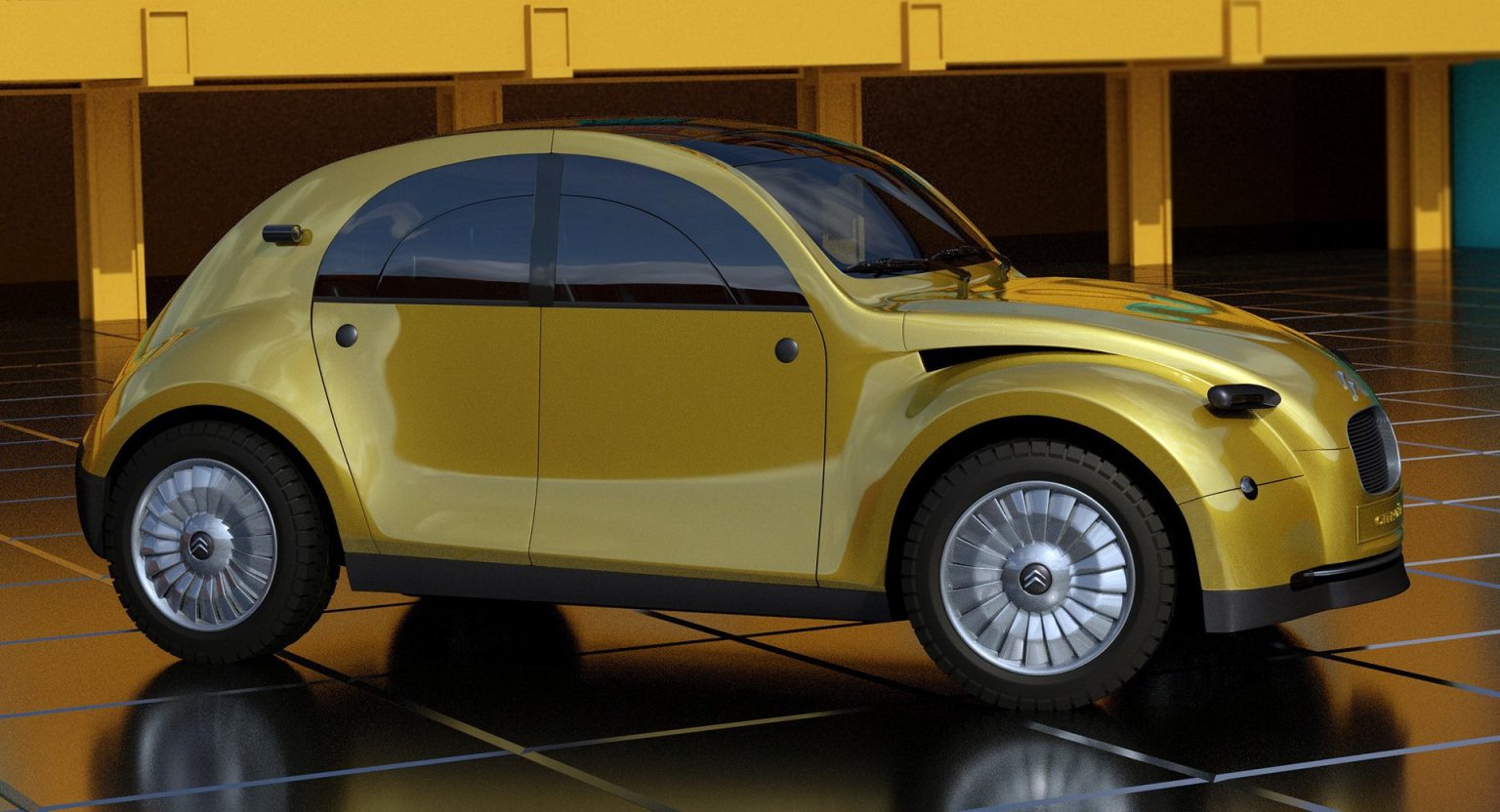 Citroën 2CV EV รถเต่าในตำนาน ภาพในจินตนาการ Dejan Hristov - รถใหม่ ...