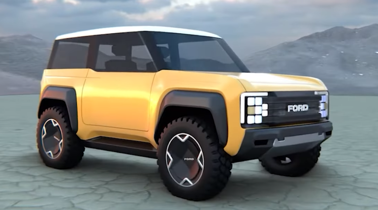 FORD Bronco Mini ออฟโรดไฟฟ้า เตรียมขายในสหรัฐฯ * ภาพเรนเดอร์ - รถใหม่ ...
