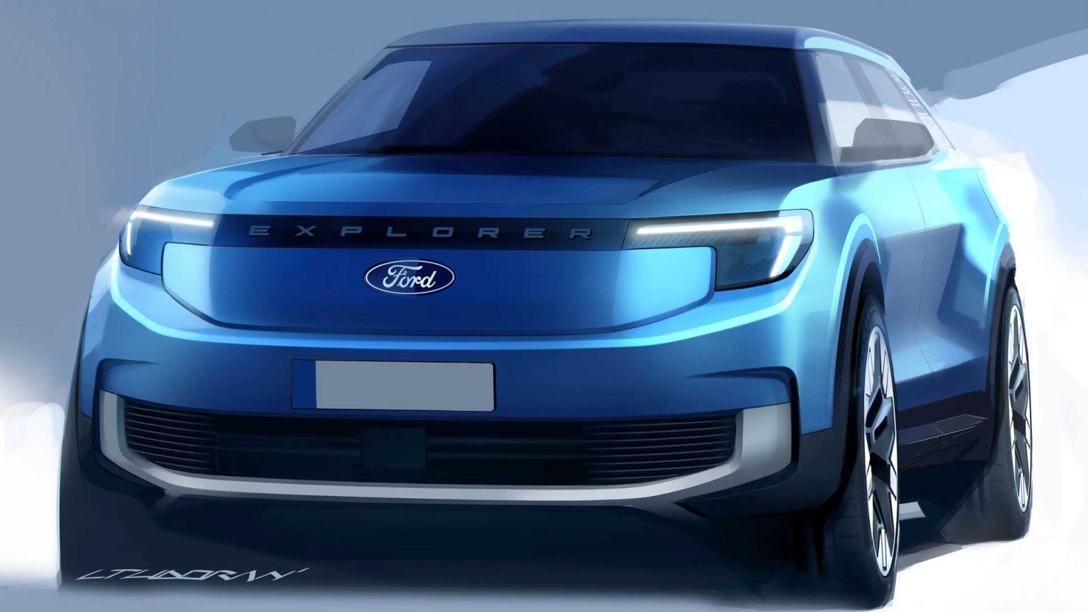 All-NEW Ford Explorer EV ครอสโอเวอร์ไฟฟ้าใหม่ แพลตฟอร์มร่วม Volkswagen ...