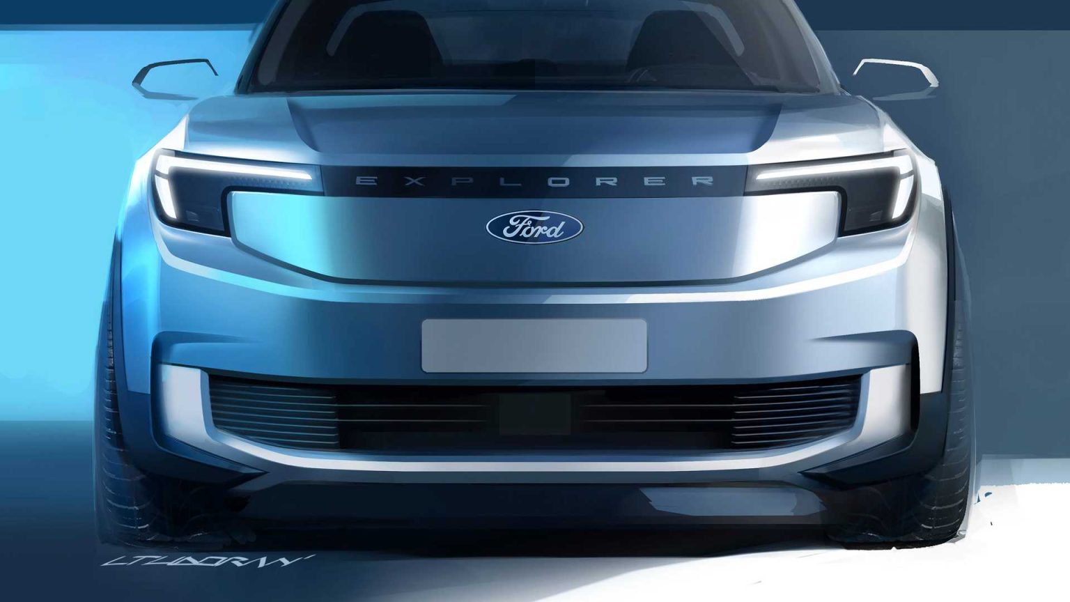 All-NEW Ford Explorer EV ครอสโอเวอร์ไฟฟ้าใหม่ แพลตฟอร์มร่วม Volkswagen ...