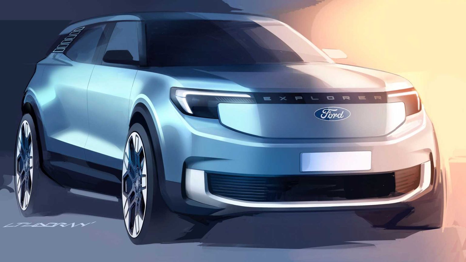 All-NEW Ford Explorer EV ครอสโอเวอร์ไฟฟ้าใหม่ แพลตฟอร์มร่วม Volkswagen ...