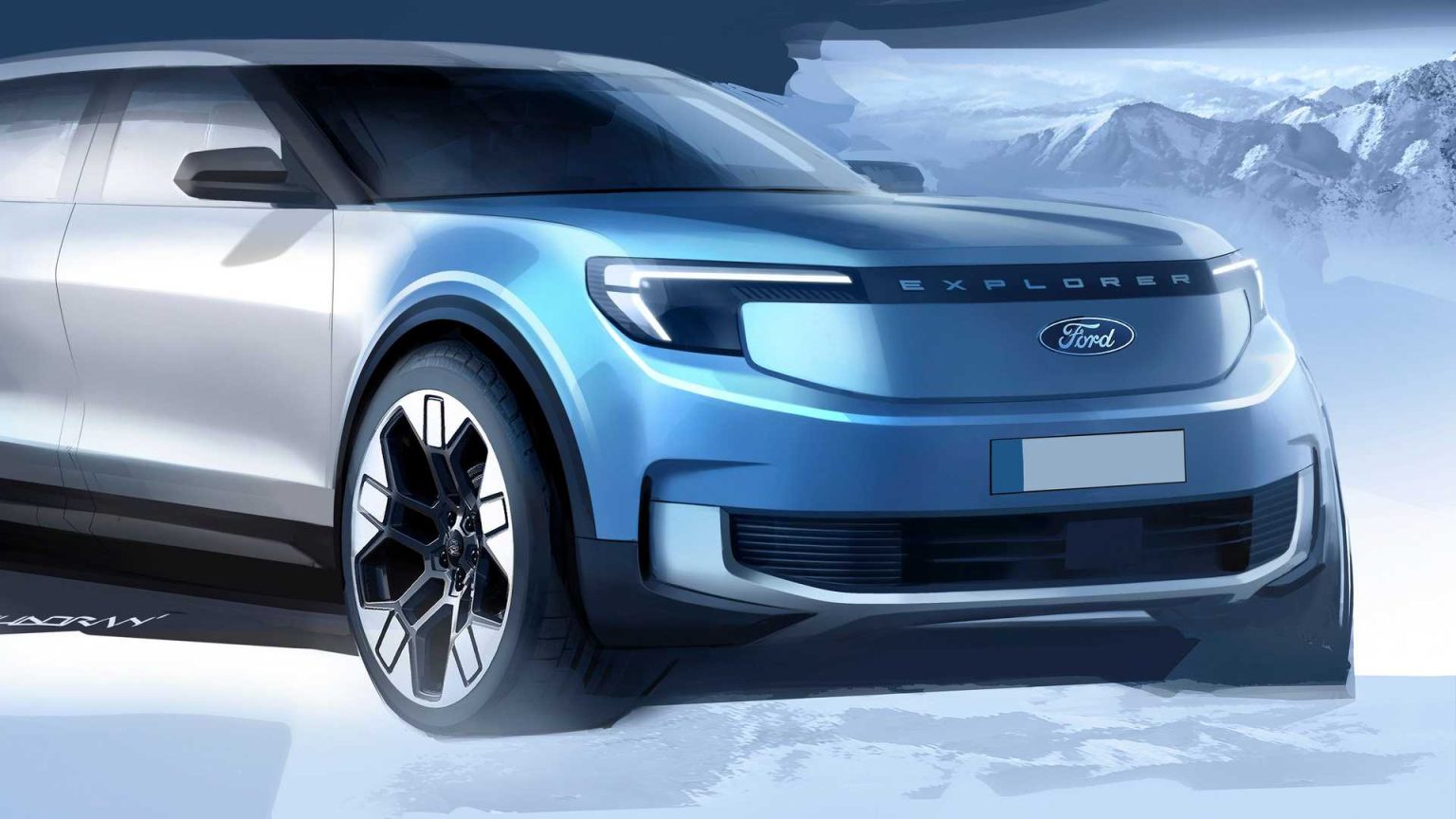 All-NEW Ford Explorer EV ครอสโอเวอร์ไฟฟ้าใหม่ แพลตฟอร์มร่วม Volkswagen ...