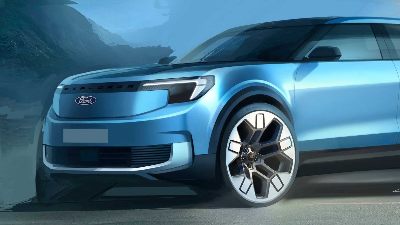 All-NEW Ford Explorer EV ครอสโอเวอร์ไฟฟ้าใหม่ แพลตฟอร์มร่วม Volkswagen ...