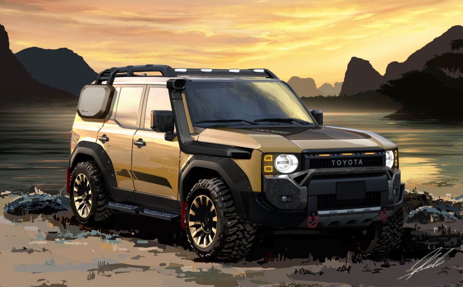 ALl-NEW Toyota Land Cruiser PRADO GR Sport 2024 ภาพในจินตนาการ - รถใหม่ ...