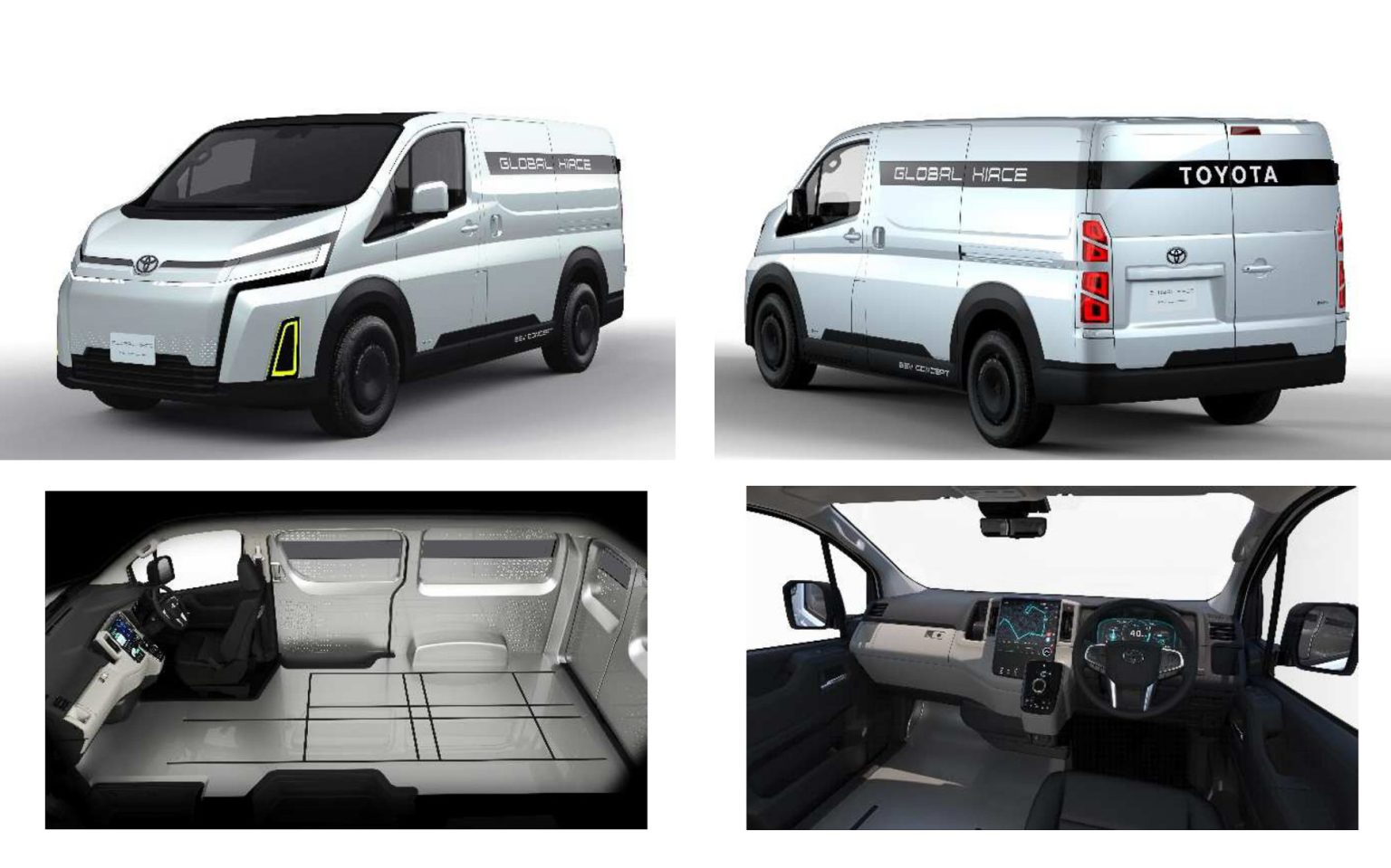 TOYOTA Hiace BEV Concept Global รถตู้ไฟฟ้าขนส่งแห่งอนาคต เปิดตัวญี่ปุ่น ...