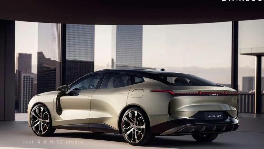 Lynk & Co 07 EM-P ไฟฟ้าช่วงขยาย หรือ EREV เตรียมเปิดตัวในจีน * ภาพเรนเดอร์อิงจากทดสอบวิ่ง - รถ ...