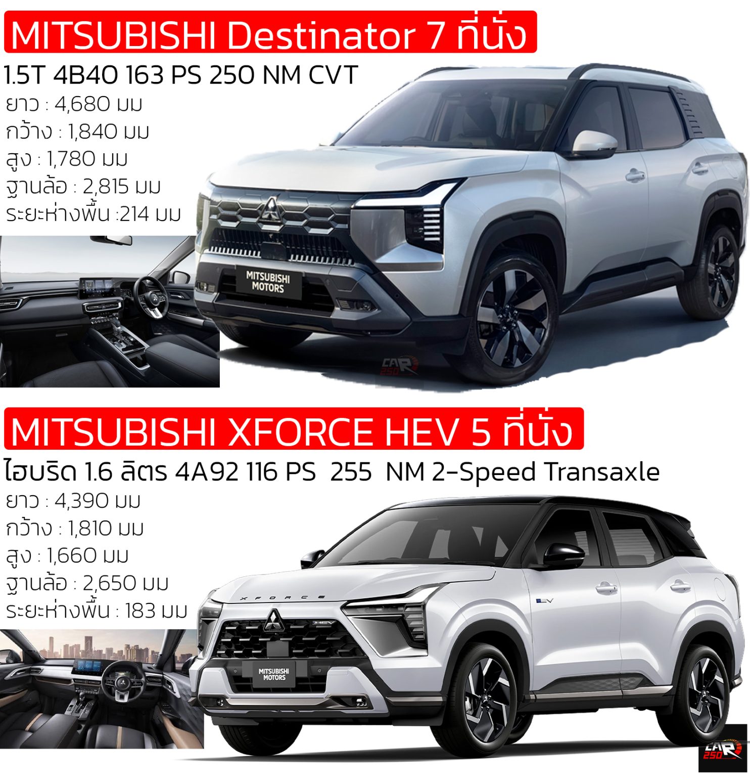 Mitsubishi Destinator SUV 7 ที่นั่งรุ่นใหม่ ขายไทยเร็วสุด ปลายปี 2026 ...