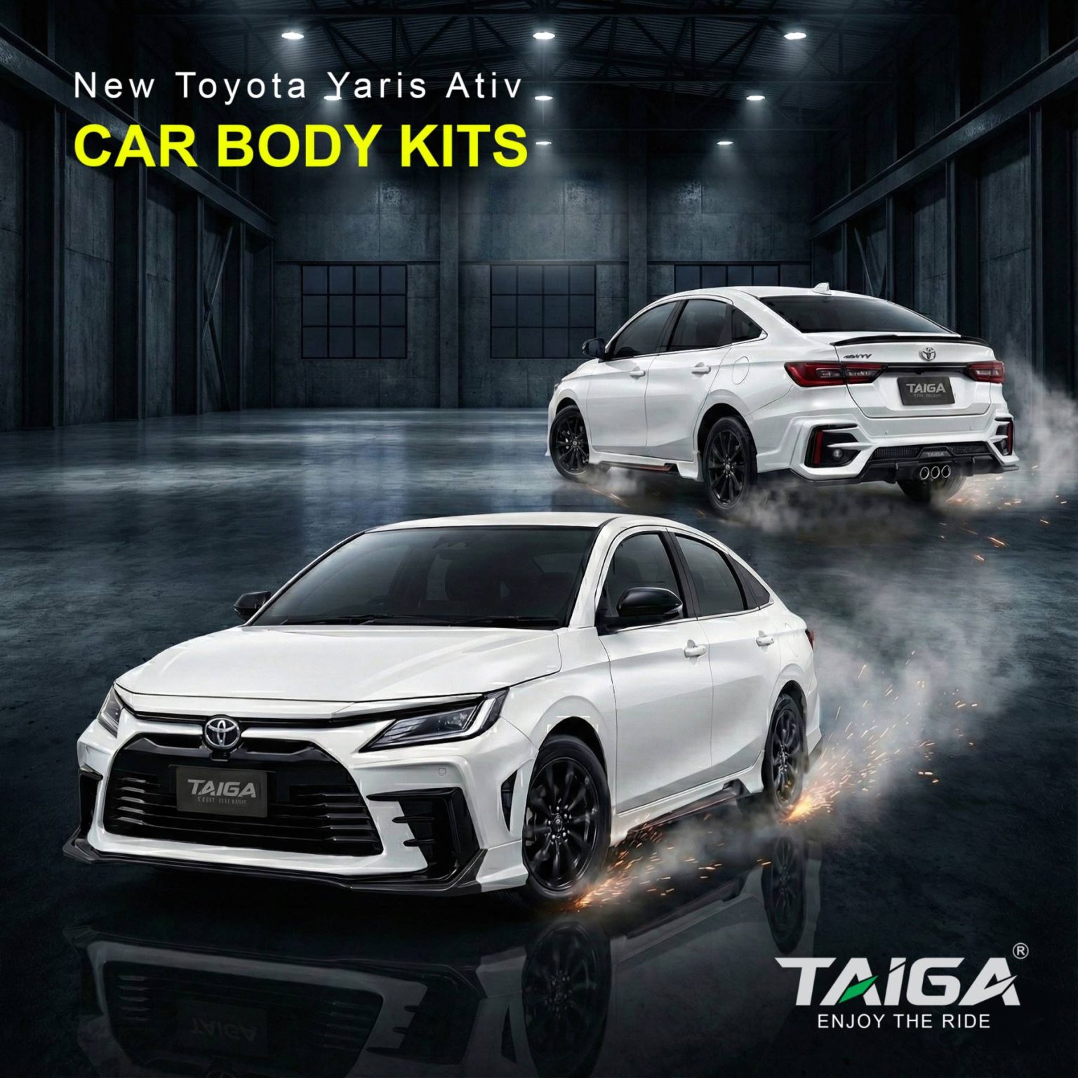 ชุดแต่งพิเศษ TOYOTA YARIS ATIV TAIGA BODY KITS รอบคัน ราคา 22,900 บาท ...